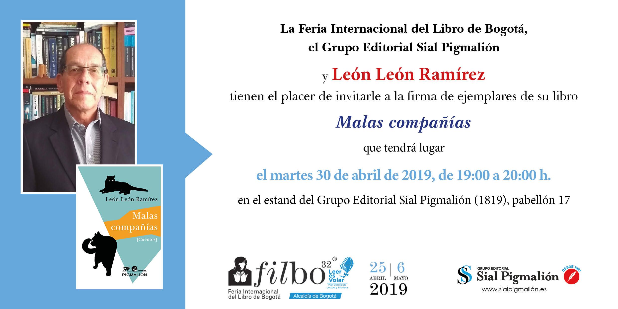 Firma de libros de León León Ramírez en FILBo 2019 - Grupo Editorial ...