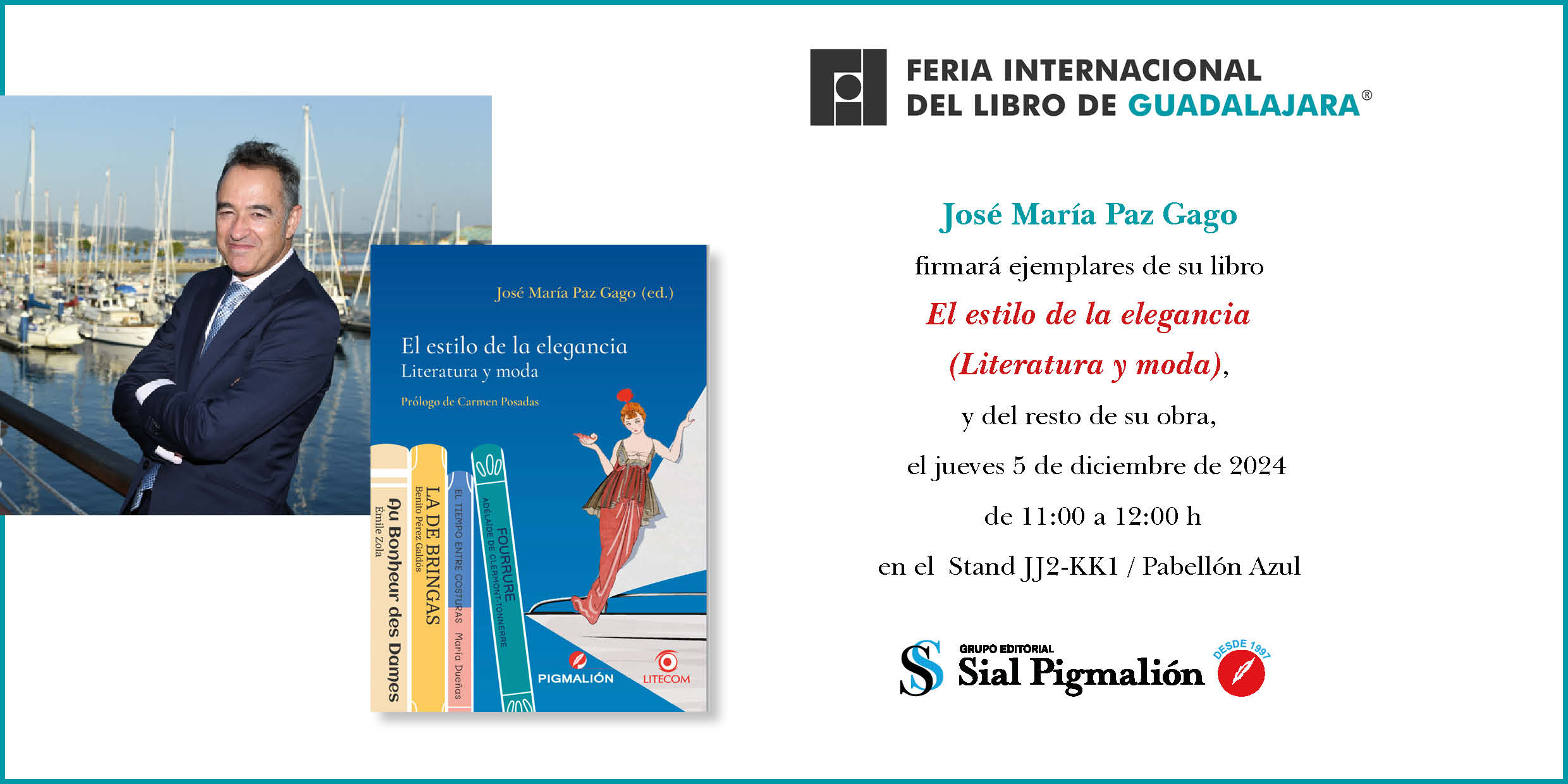 José María Paz Gago, FIL 2024 - Grupo Editorial Sial Pigmalión
