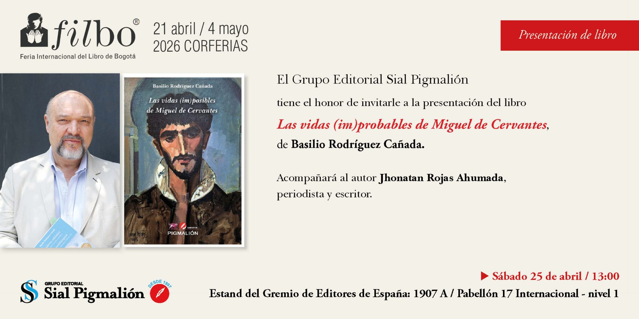 Presentación del libro “Las vidas (im)probables de Miguel de Cervantes ...